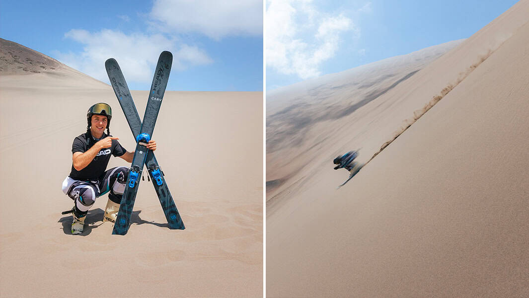 Ski and Snow Magazine - Sand at 121kmh: A New Speed Record Written on a ...